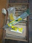 Box of Approx. 10 inch Spikes and a Box of Gutter Screws and Bolts ...