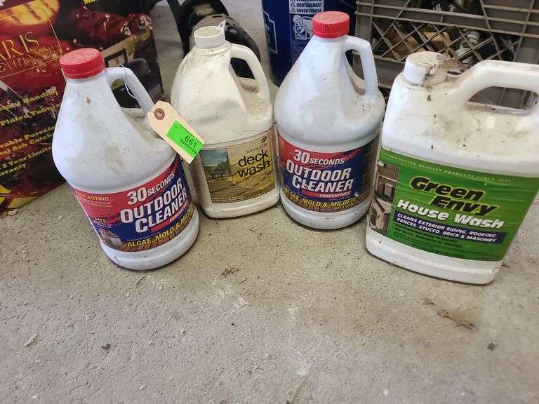 Four Gallons of Outdoor Cleaner, Deck and House Wash - Baer Auctioneers ...
