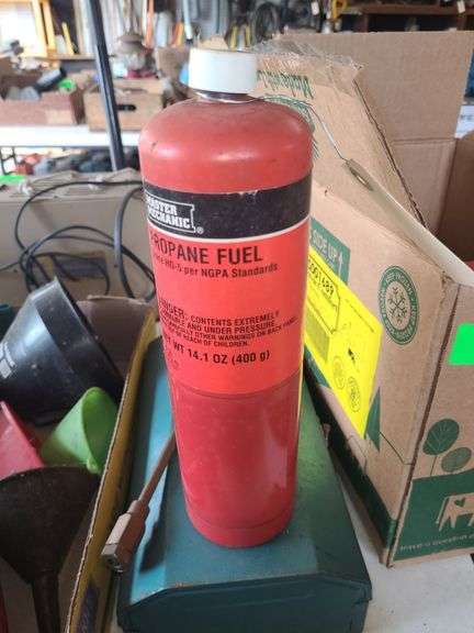 Propane Fuel, Tool Box, And Torch Set - Baer Auctioneers - Realty, LLC