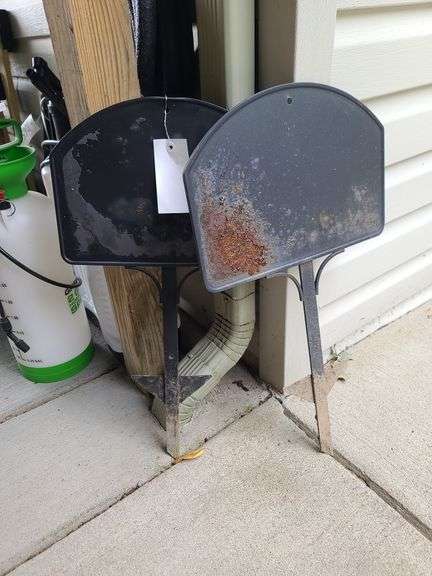 Two Wrought Yard Signs (Unmarked, Some Rust) - Baer Auctioneers ...
