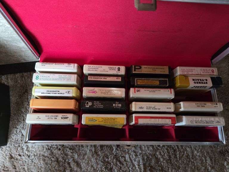 8 Track Tapes In Case - Baer Auctioneers - Realty, LLC