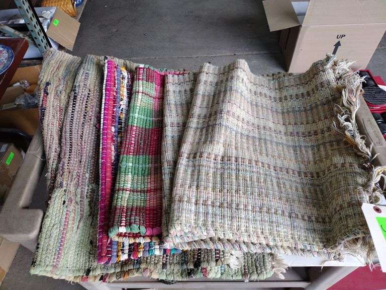 6 Cotton Rag Throw Rugs - Baer Auctioneers - Realty, LLC