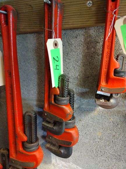 2 Ridge Tools Pipe Wrenches #10 & 14 - Baer Auctioneers - Realty, LLC