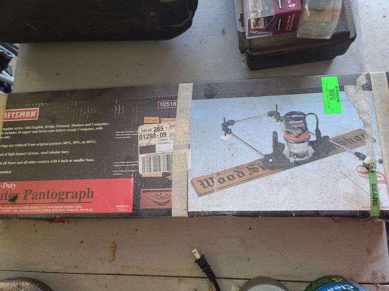Craftsman Router Pantograph, in box, Unchecked - Baer Auctioneers ...