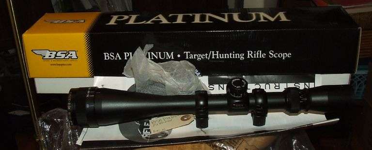 BSA Platinum 8-32X44mm Mill Dot Scope - Baer Auctioneers - Realty, LLC
