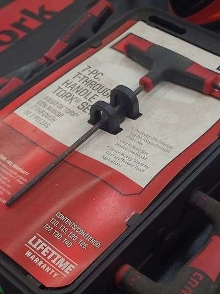7 Piece T Through Handle Torx Set - Baer Auctioneers - Realty, LLC