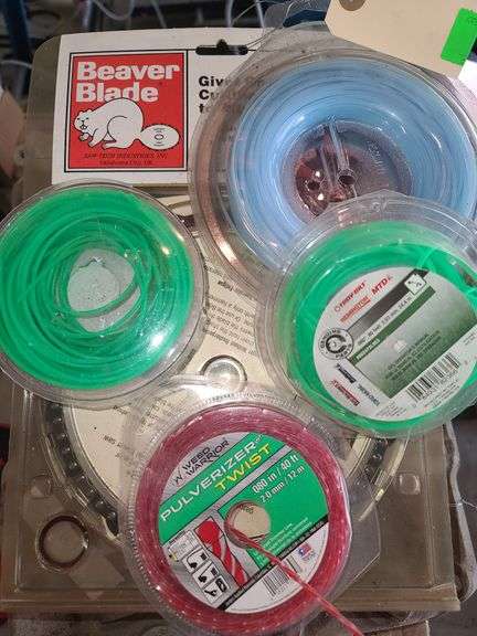 Lot of Trimmer String and Blades - Baer Auctioneers - Realty, LLC