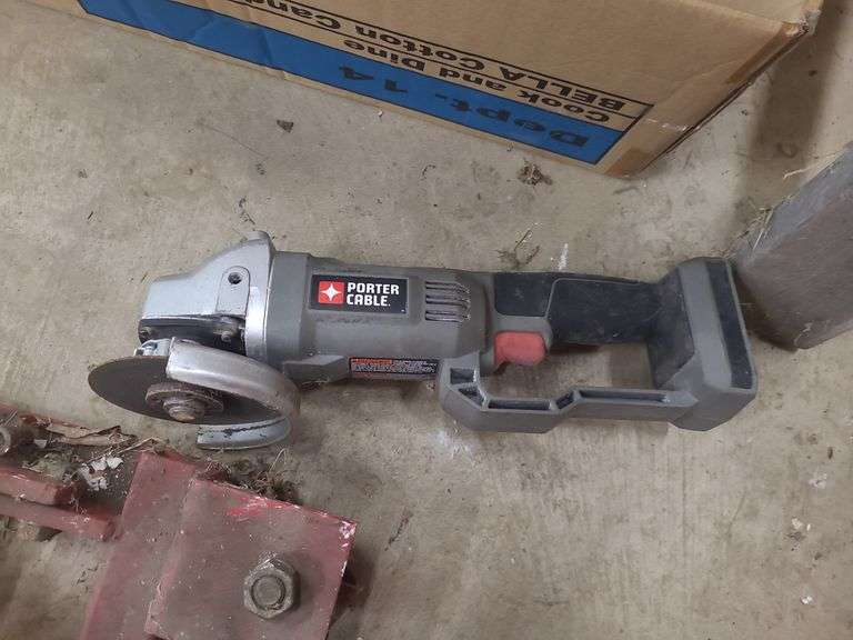 Porter Cable Grinder, Saw, Drill, Batteries, And Charger - Baer ...