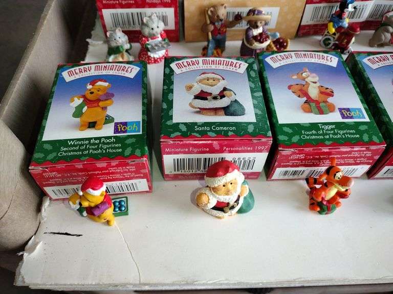 25th Anniversary Hallmark Merry Miniatures Figurines With Boxes - Baer ...