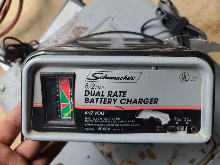 Schumacher Dual Rate Battery Charger (untested) - Baer Auctioneers ...