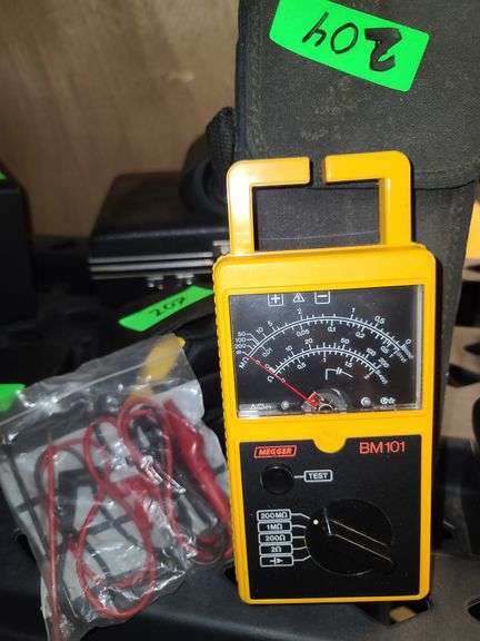 Megger BM101 Meter with Leads and Biddle Case - Baer Auctioneers ...
