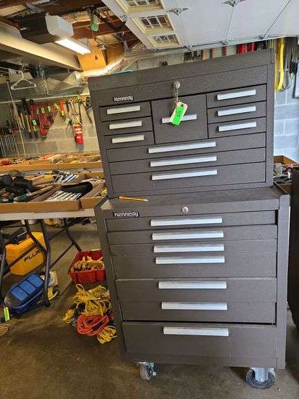 Kennedy Tool Chest 27" x 18" x 54" Tall W/ Keys On Castors - Baer ...