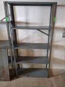 Metal Shelving Unit Approx 36"x73"x12" - Baer Auctioneers - Realty, LLC