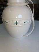 Longaberger Lamp (Green & White) No Shade - Baer Auctioneers - Realty, LLC