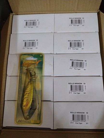 120 PCs Rollo Minnow Fire Tiger 10 Lures - Baer Auctioneers - Realty, LLC