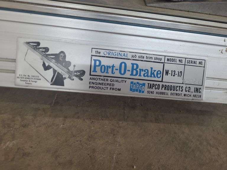 Tapco Port-O-Brake Bending Machine - Baer Auctioneers - Realty, LLC