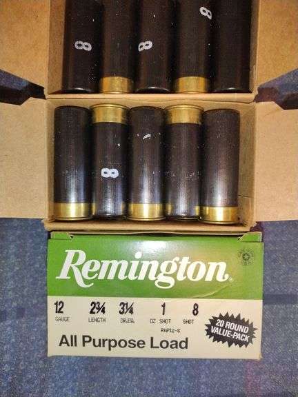 3 Full Boxes of Remington 12 Ga All Purpose Load Shotgun Shells - Baer ...