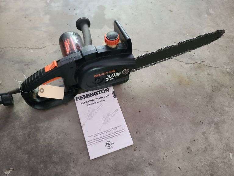 Remington 16in, 3HP Electric Chainsaw - Baer Auctioneers - Realty, LLC