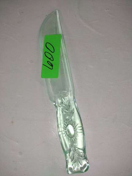 Uranium Glass Knife Approx 9.5" - Baer Auctioneers - Realty, LLC
