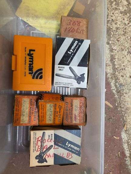 7 Boxes Of Lyman Bullet Mold Blocks - Baer Auctioneers - Realty, LLC