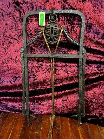 An Early Iron Barn Hay Hook - Baer Auctioneers - Realty, LLC