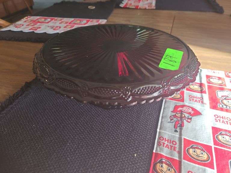 Vintage Avon Cape Cod Cake Stand - Baer Auctioneers - Realty, LLC