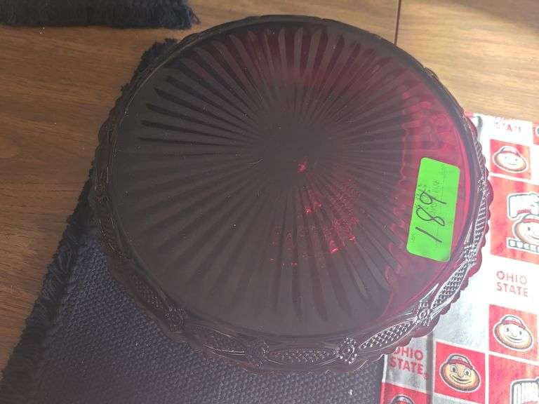 Vintage Avon Cape Cod Cake Stand - Baer Auctioneers - Realty, LLC