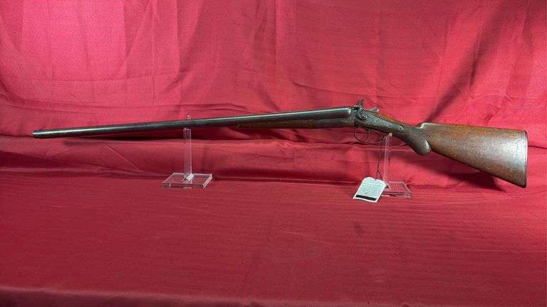 US Arms Co SxS Double Damascus Barreled 12 Ga Shotgun - Baer ...
