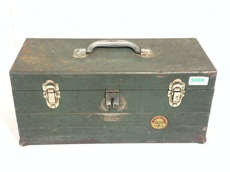 Vintage Waterloo Tool Box & Contents - Black And Gold Auctions