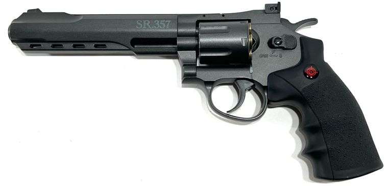 Crosman SR.357 BB Revolver Gun - Black And Gold Auctions