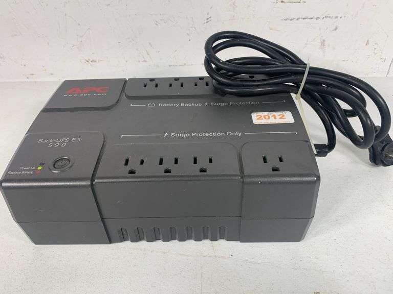 APC Back-UPS ES 500 battery back up - Black And Gold Auctions