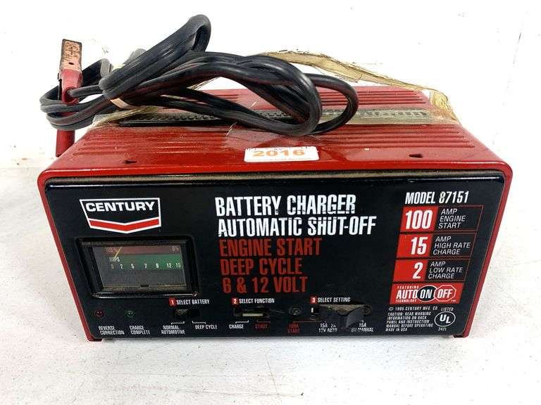 Century 87151 battery charger/jump starter - Black And Gold Auctions