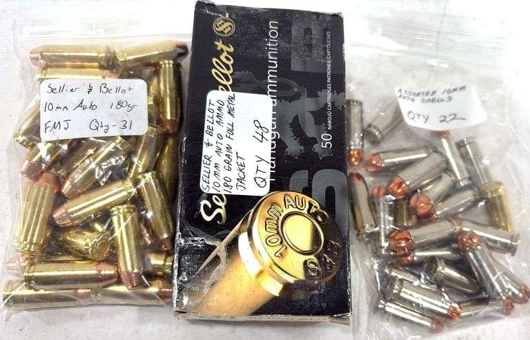 (~90) 10mm Auto Shells - Black And Gold Auctions