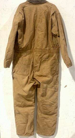 Vintage Carhartt Quiltrd Overalls; Men’s Size 48R - Black And Gold Auctions