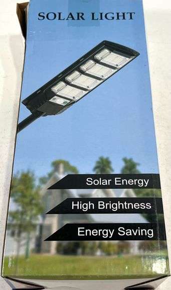 New 2 Pack of Solar Lights - Black And Gold Auctions