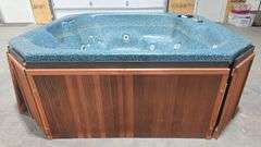 Baja Sportub 78" Square Hot-Tub/Spa w/ Cover - Black And Gold Auctions