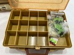 (2) Magum by PLANO & Old Pal Fishing Tackle Boxes w/ Fishing Lures ...