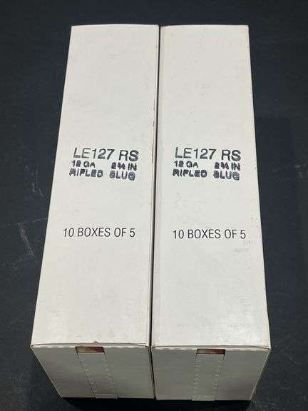 (100) LE 127 RS 12 GA 2.75” Federal Rifled Slugs - Black And Gold Auctions