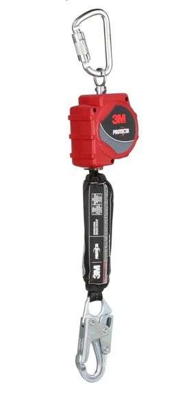 3M Protecta Twin-Leg Web Self-Retracting Lifeline - Black And Gold Auctions