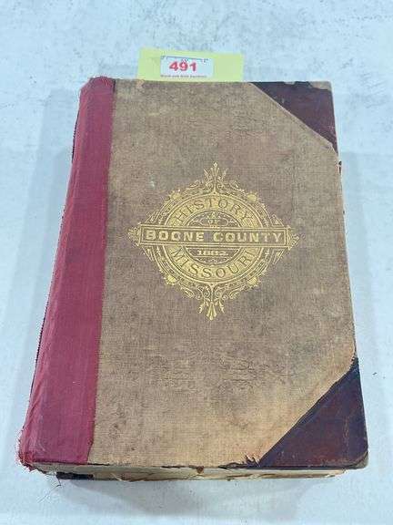 Book: 1882 History of Boone County - Black And Gold Auctions