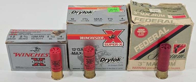 (45) Shells 12Ga. Birdshot - Black And Gold Auctions