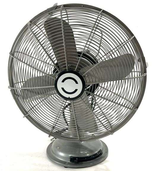 Vintage Orient Electric Retro Desk Fan - Black And Gold Auctions