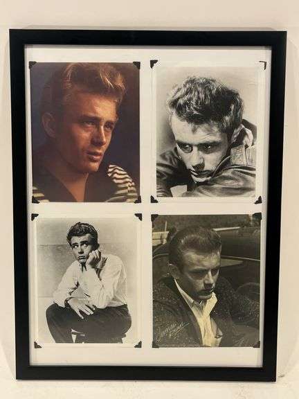 Framed James Dean Photographs - Black And Gold Auctions