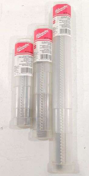 (1) Milwaukee Extension For Thick Wall Core Bit & (2) Milwaukee SDS-Max ...