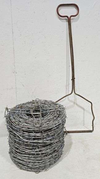 Barb Wire Spool - Black And Gold Auctions