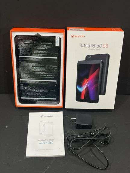 NEW Android Tablet: MatrixPad S8 - Black And Gold Auctions