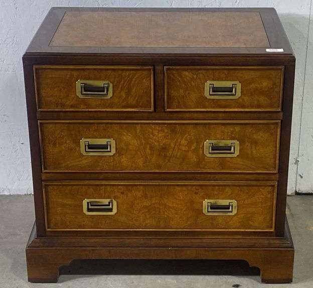 Century Furniture four drawer side table/nightstand - Black And Gold ...