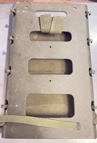 WWII US Army Pack Board Frame - Black And Gold Auctions