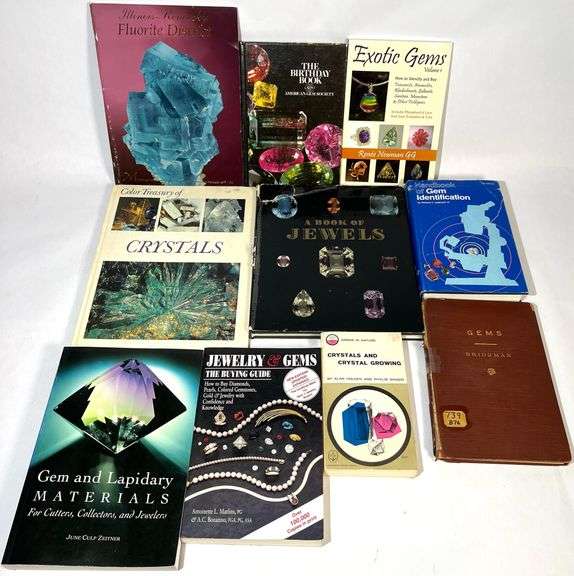 (10) Books on Gems, Jewels & Crystals - Black And Gold Auctions