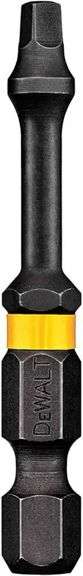 (50) DeWALT 2-Inch Square Number-2 IMPACT READY FlexTorq Bits - Black ...